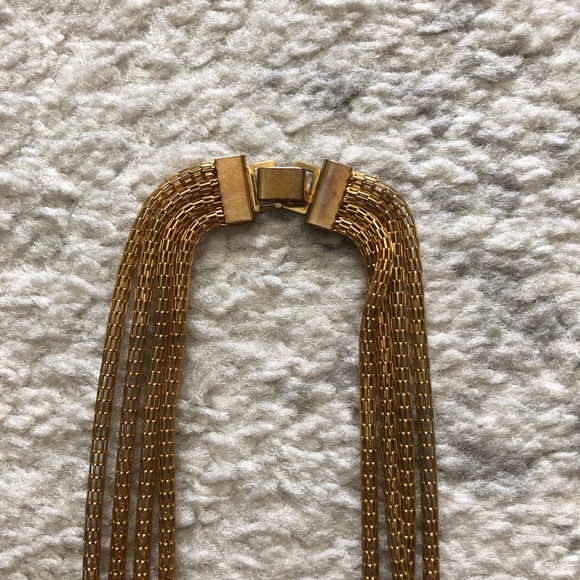 Vintage | Jewelry | Vintage Gold Layered Strand Chain Necklace | Poshmark